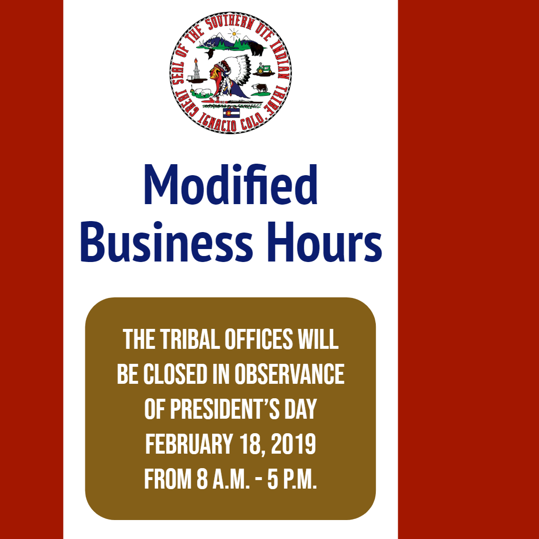 Sept 2018 Modified Business Hours (5) – Southern Ute Indian Tribe
