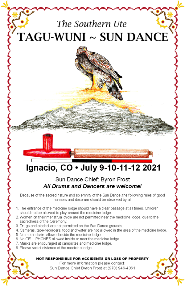 Southern Ute Sundance – July 9-12, 2021 – Southern Ute Indian Tribe