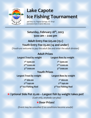 2023 Lake Capote Ice Fishing – Southern Ute Indian Tribe