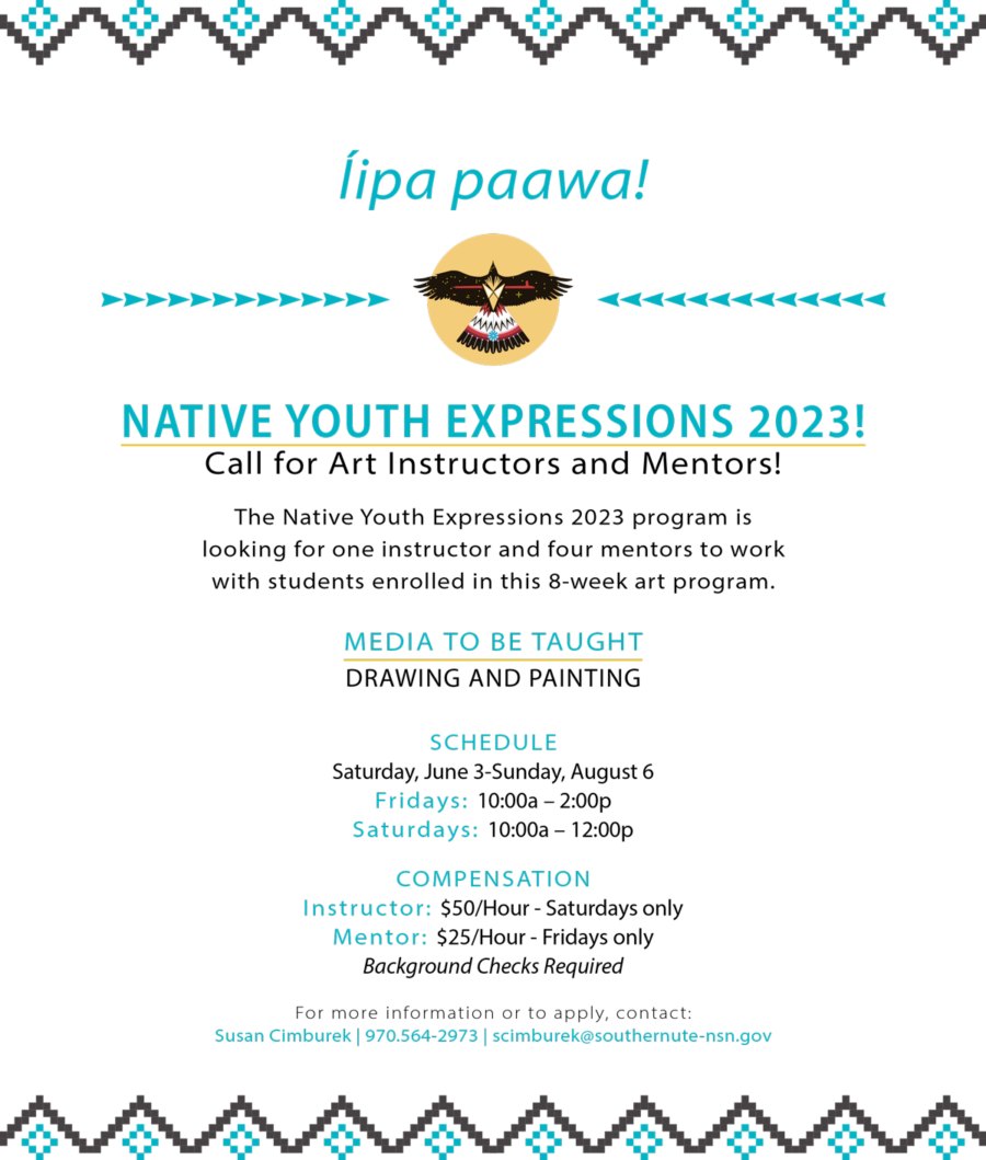 Call-for-Art-Mentors-Native-Youth-Expressions – Southern Ute Indian Tribe