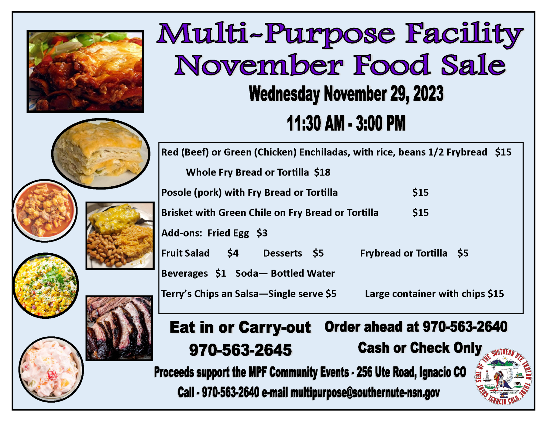 MPF Food Sale – Southern Ute Indian Tribe