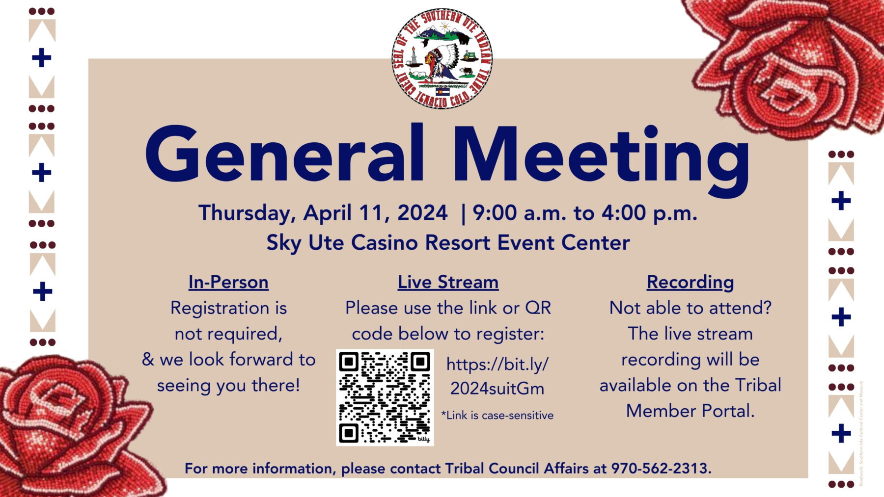 2024 General Meeting Attendance Information – Southern Ute Indian Tribe 2024 General Meeting Attendance Information – Southern Ute Indian Tribe