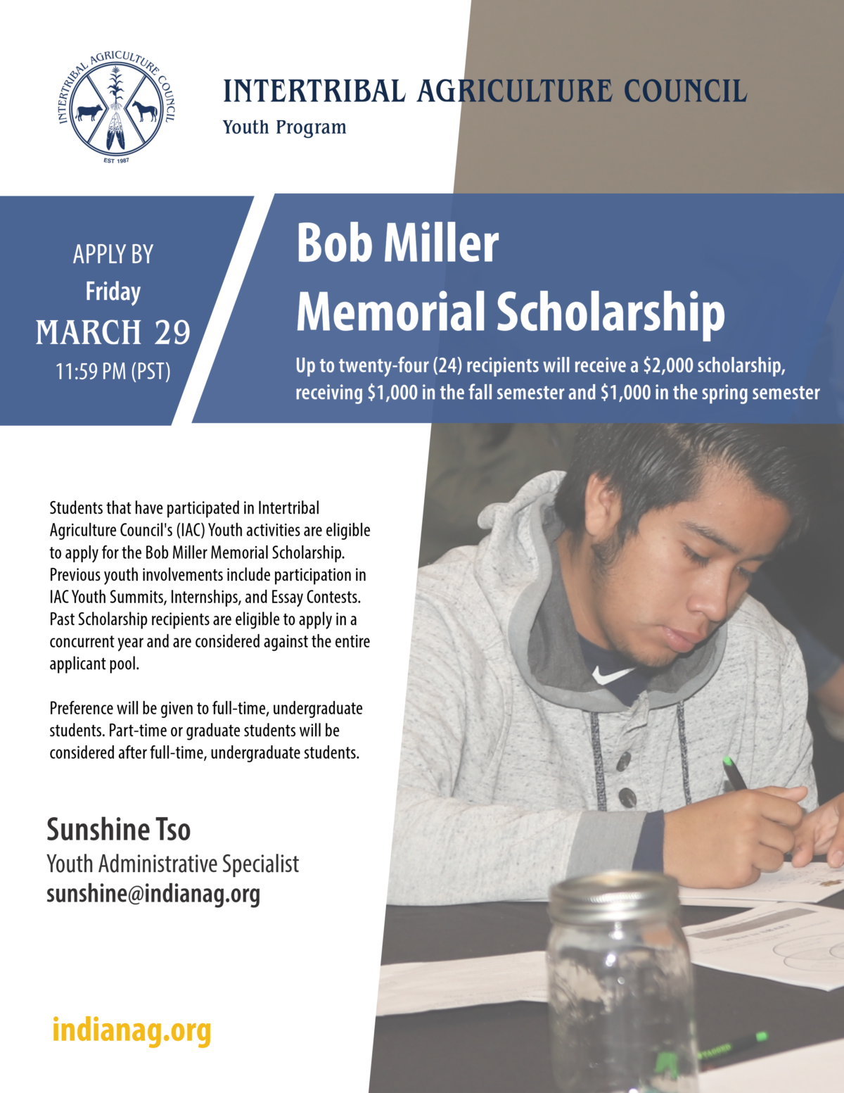 Bob Miller Memorial Scholarship – Southern Ute Indian Tribe