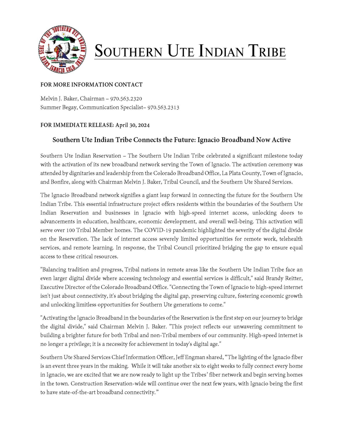 Ignacio Broadband Activation Press Release 04302024_Page_1 – Southern ... Ignacio Broadband Activation Press Release 04302024_Page_1 – Southern ...