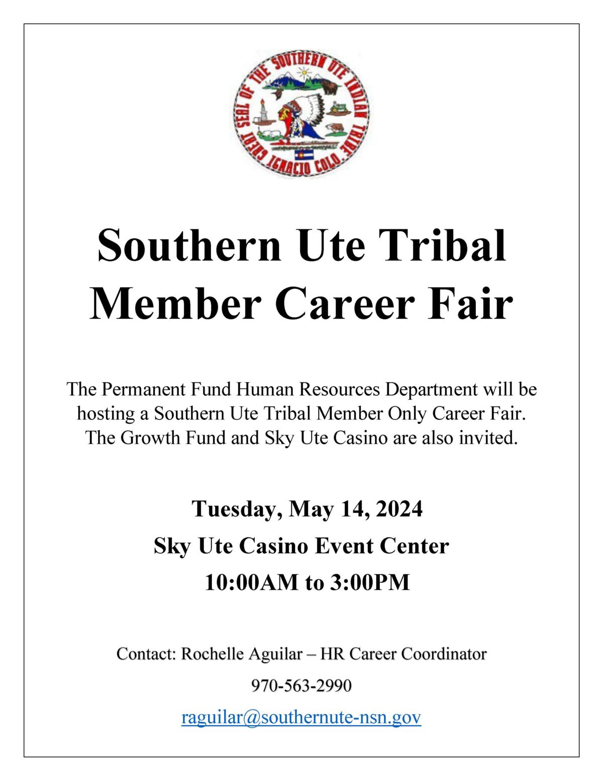 Southern Ute Tribal Member Career Fair Flyer 2024 – Southern Ute Indian ... Southern Ute Tribal Member Career Fair Flyer 2024 – Southern Ute Indian ...