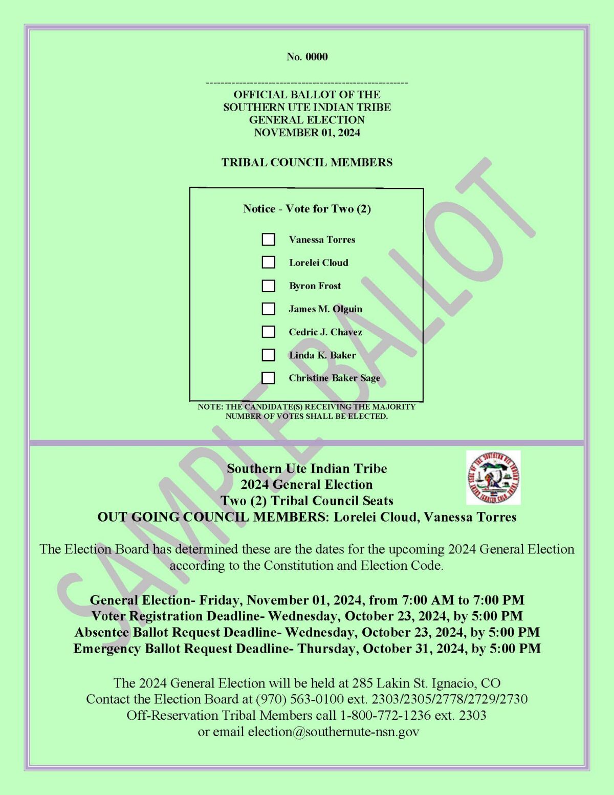 GE Sample Ballot Flyer (2024) (005) – Southern Ute Indian Tribe