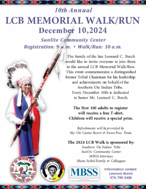 The family of the late Southern Ute Tribal Chairman, Leonard C. Burch ...