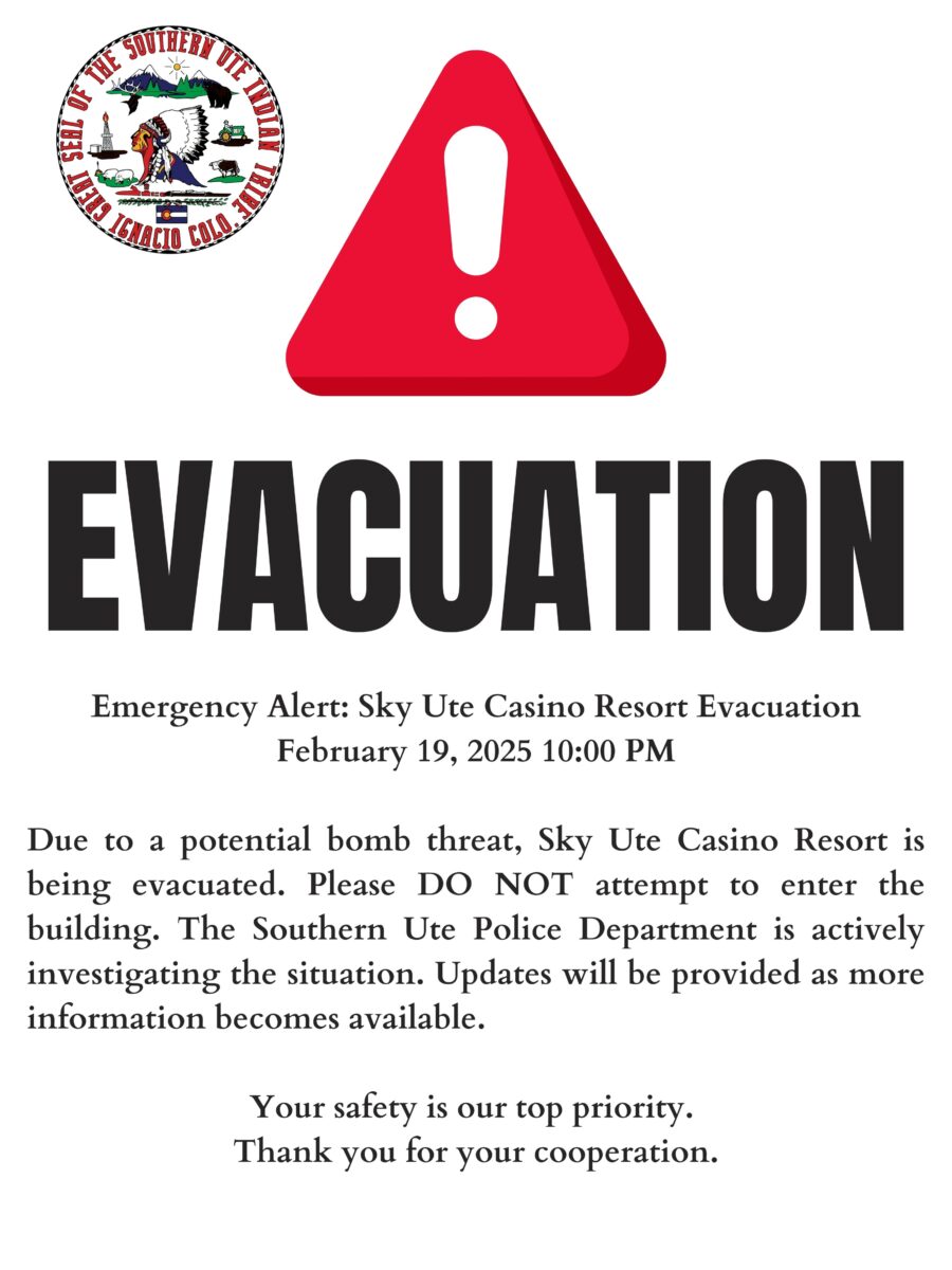 Black and Yellow Illustration High Voltage Metal Sign – Southern Ute ...