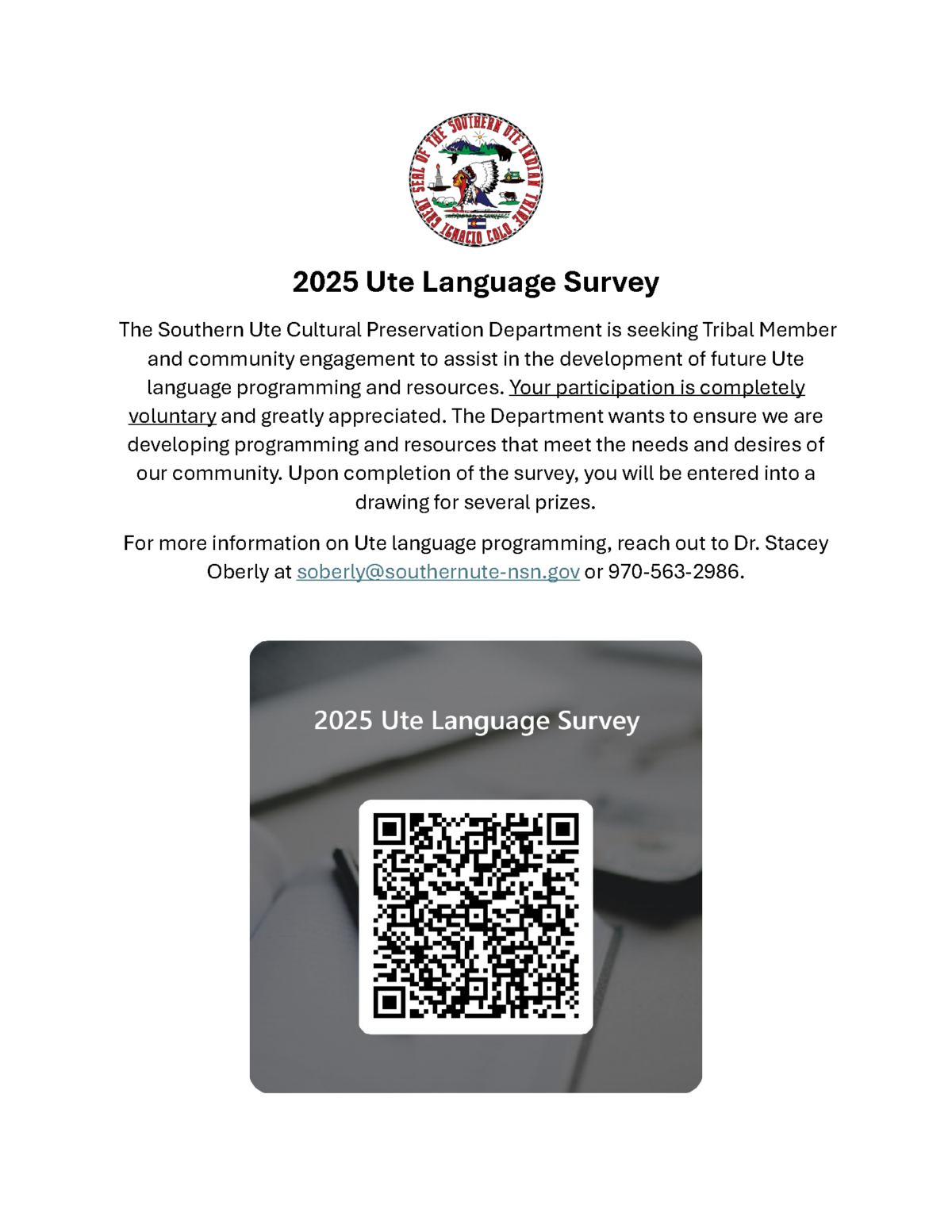 Southern Ute Cultural Preservation Seeks Input on Ute Language ...