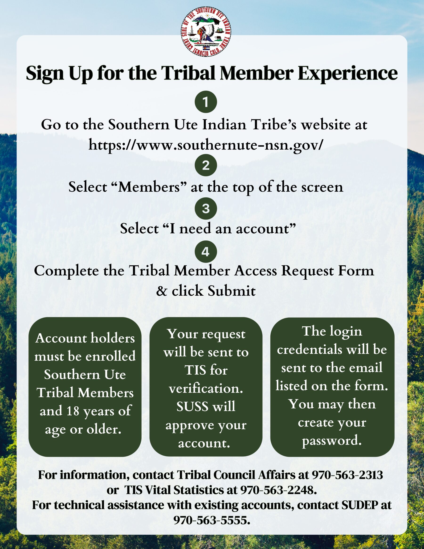 Sign Up for the Tribal Member Experience (TMX) – Southern Ute Indian Tribe