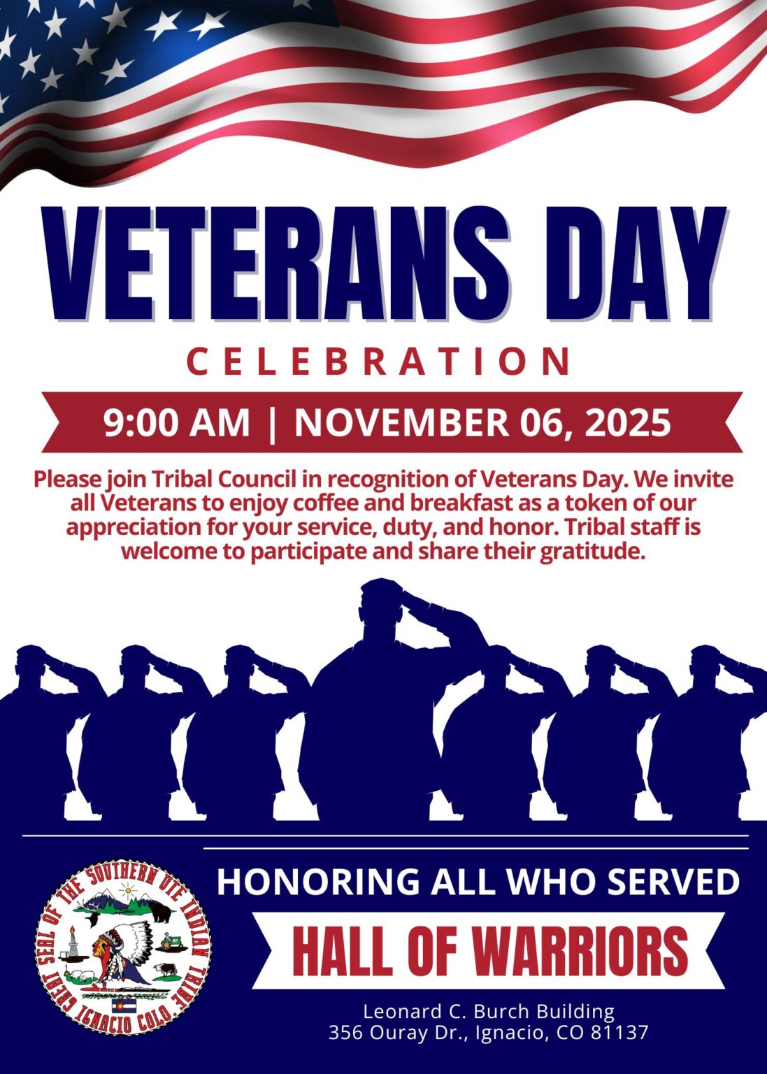 Veterans Day Celebration 11062025 – Southern Ute Indian Tribe